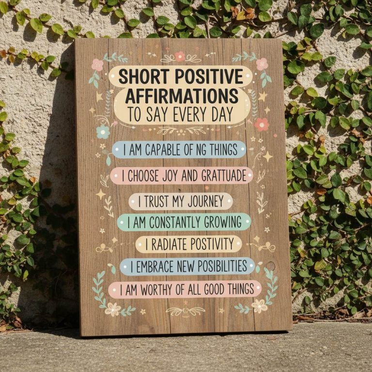 150+ Short Positive Affirmations To Say Everyday: Simple Words That ...
