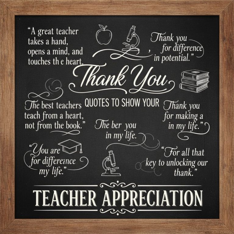 250+ Thank You Quotes To Show Your Teacher Appreciation
